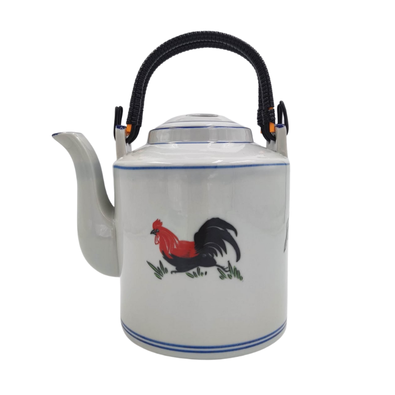 Retro Nostalgic Rooster Ceramic Teapot | High Temperature Rooster ...
