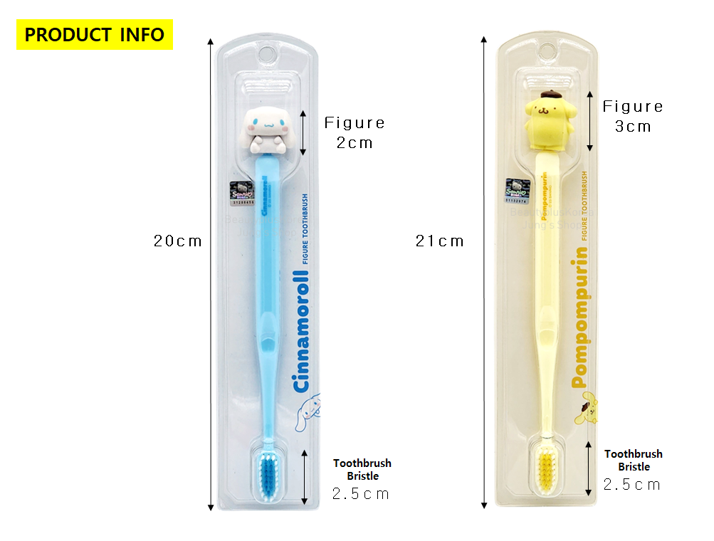 [SANRIO] Sanrio Characters Figure Toothbrush (Kitty / Mymelody / Kuromi ...
