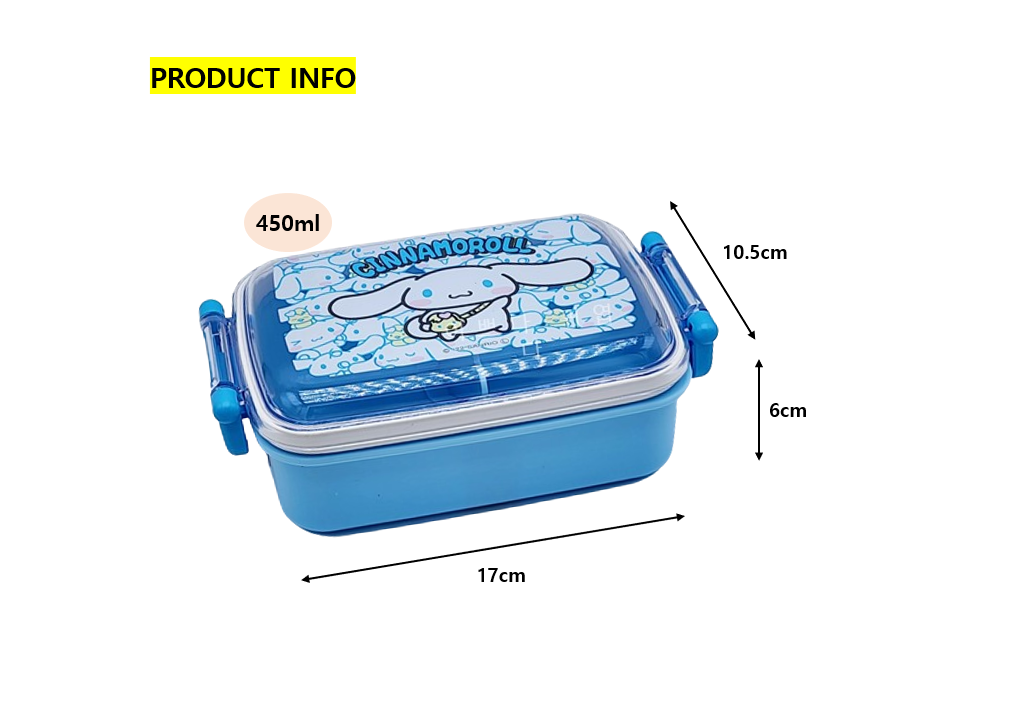 [SKATER] Dome Type Square Lunch Box Collection RBF3ANAG (Kitty / My Melody / Kuromi ...