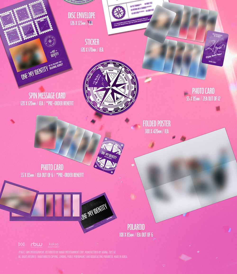 ONF THE 2ND ALBUM PART.1 [ONF : MY IDENTITY] (19th Feb.2025) | Shopee ...