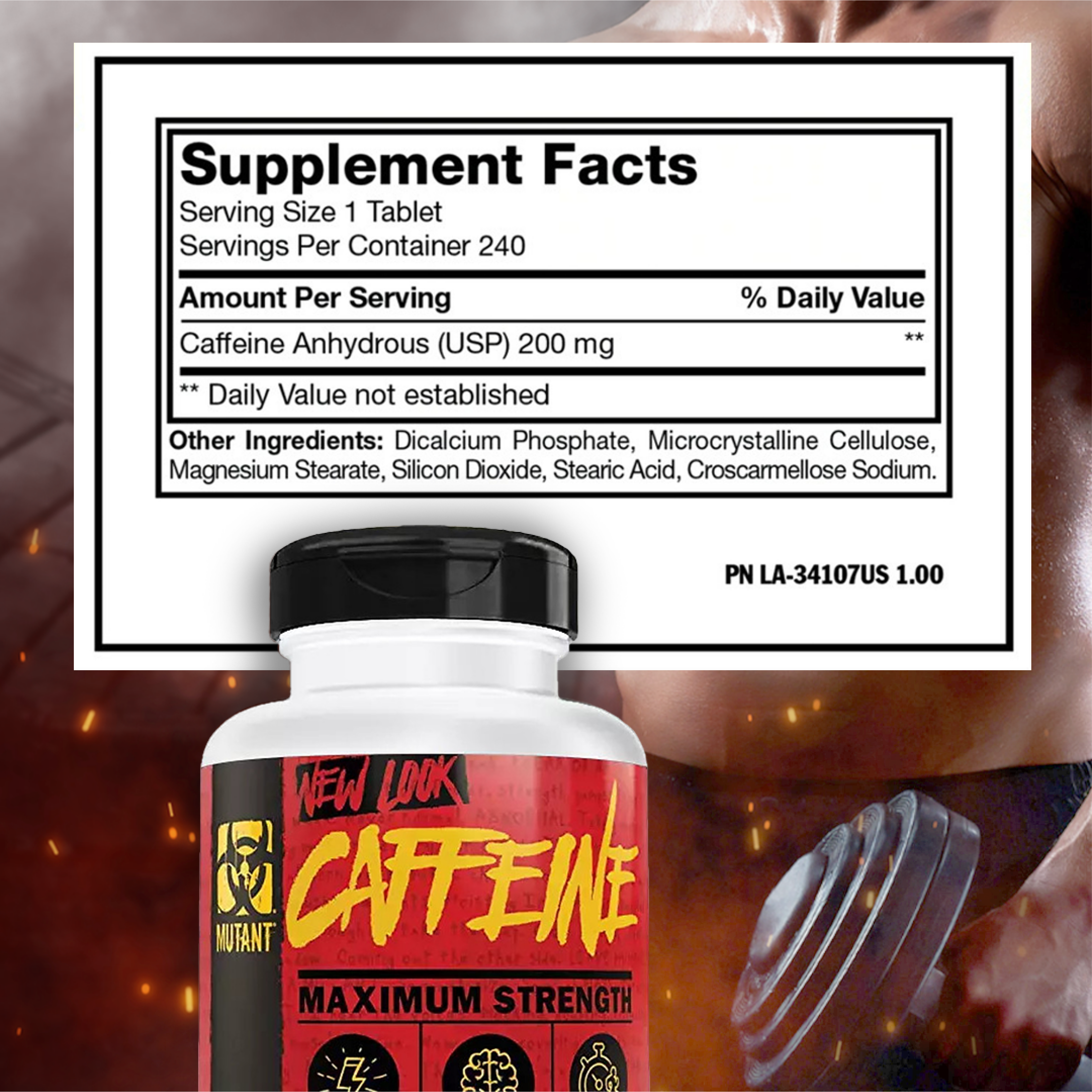 Mutant CAFFEINE 240 tablets | Strength and power sports | Weightlifters ...