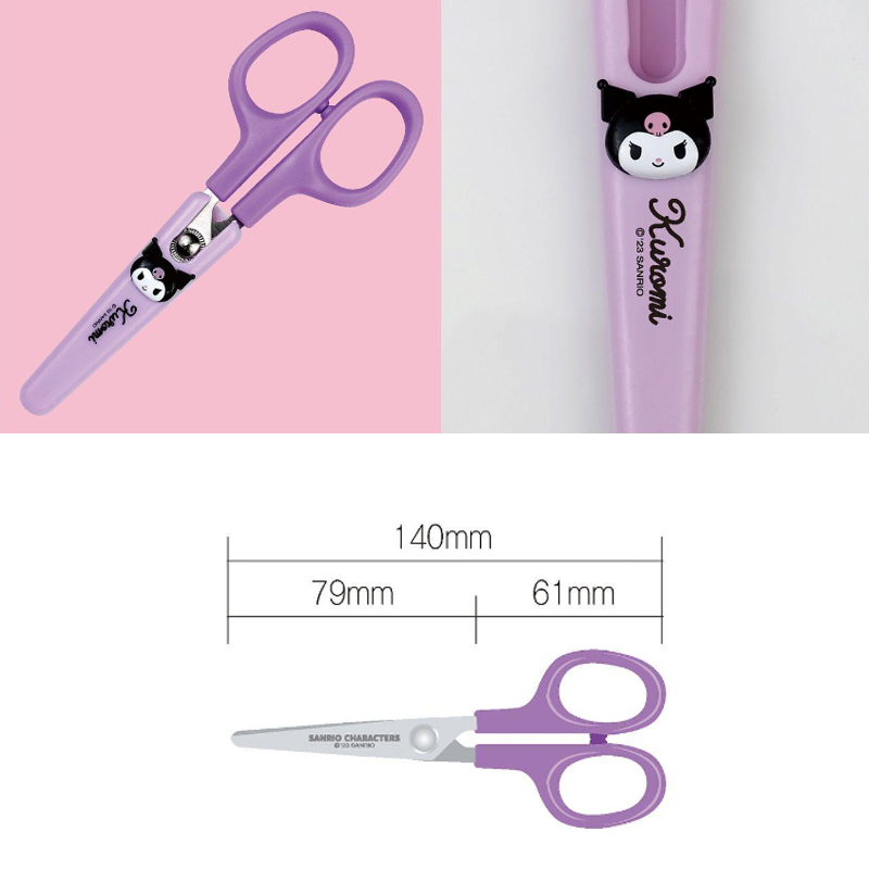 [Sanrio] Safety Cap Scissors paper cutter Kuromi/Mymelody/Kitty ...