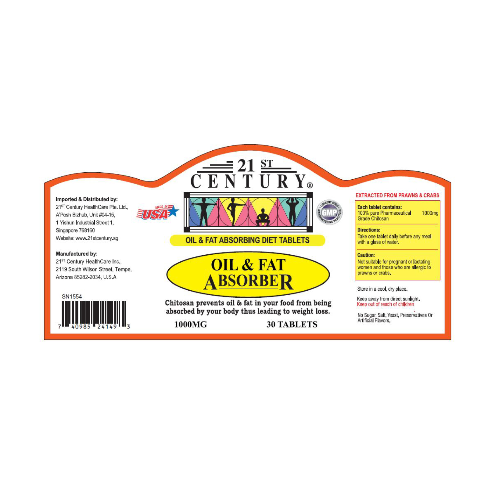 21st Century Oil & Fat Absorbers, Absorbs Oil And Fats From Your Food ...