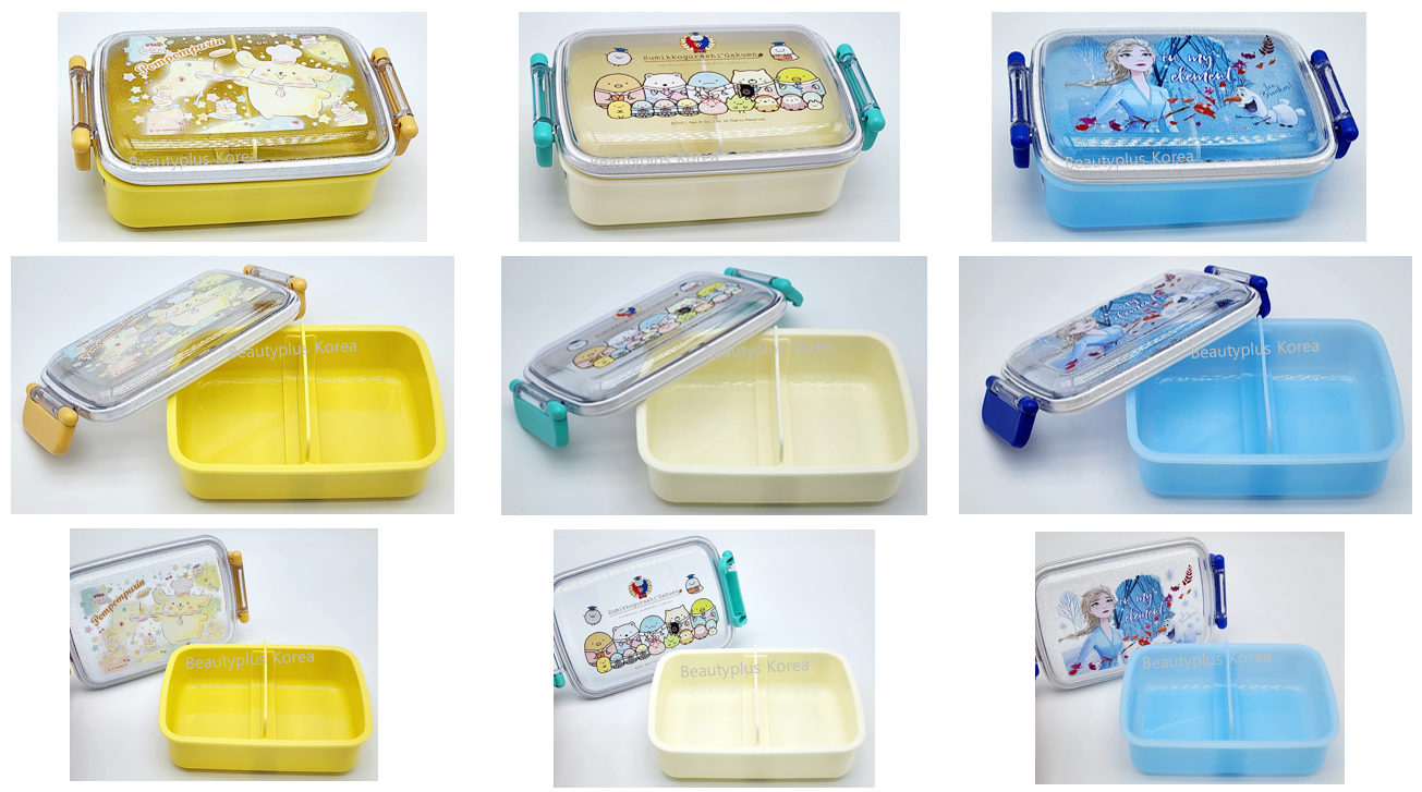 [SKATER] Dome Type Square Lunch Box Collection RBF3ANAG (Kitty / My Melody / Kuromi ...