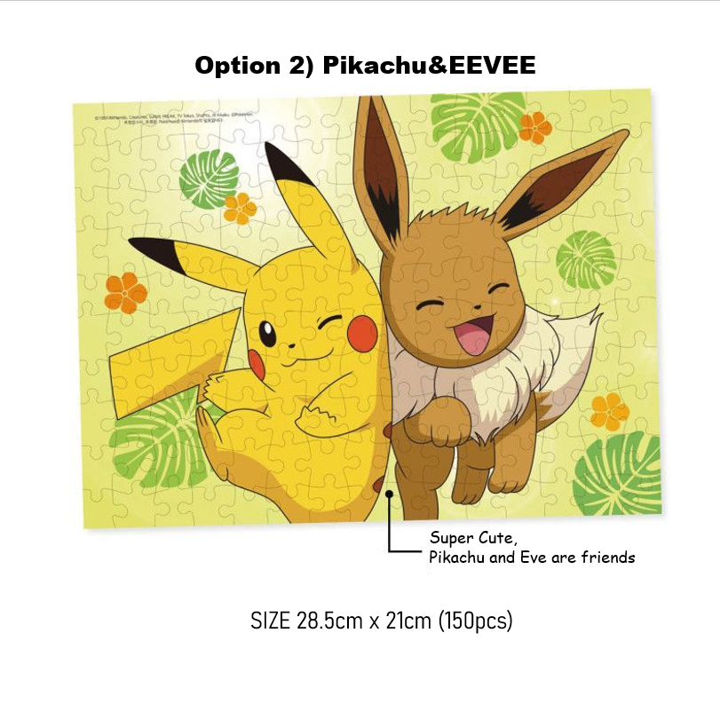 [POKEMON] Pikachu Jigsaw puzzle 150pcs (Pikachu/Eevee) | Shopee Malaysia