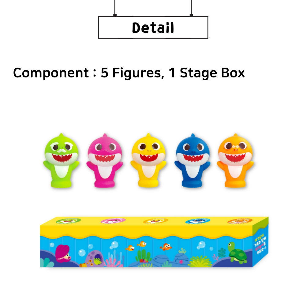 Pinkfong Baby Shark Finger Puppets Toy Hand Puppet Doll Water Play Toy ...