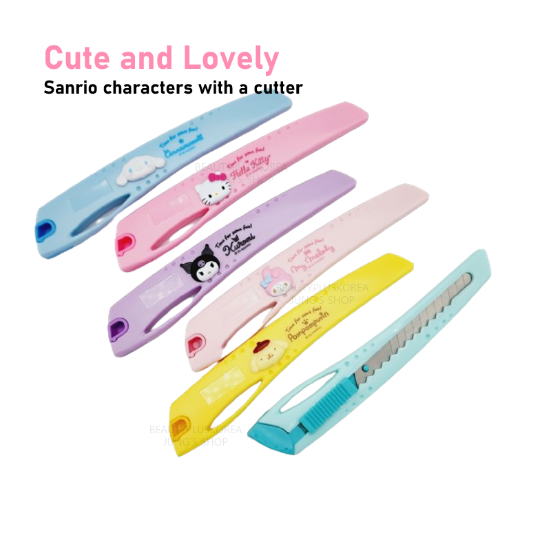 [SANRIO] Portable Knife Packing Box Opener Paper cutter Stationery ...