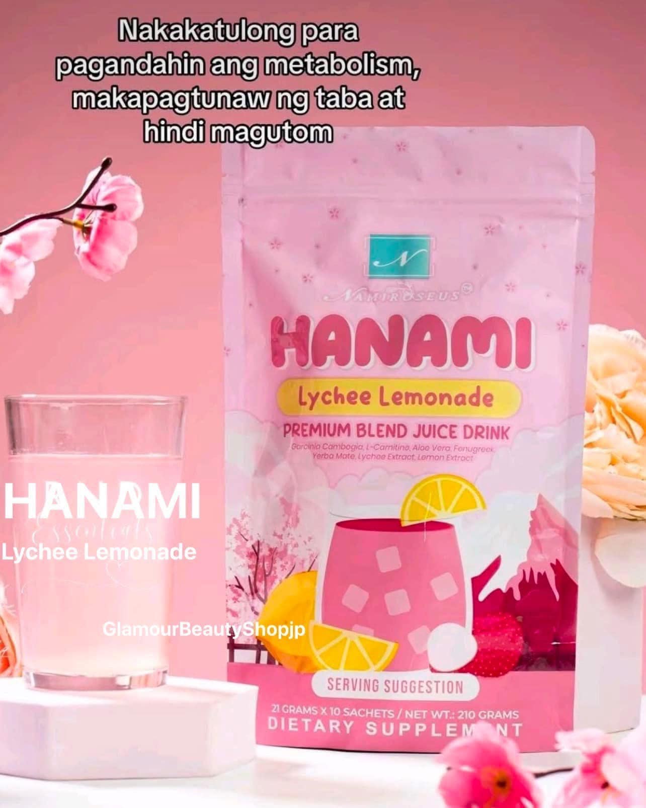 HANAMI LYCHEE LEMONADE PREMIUM BLEND JUICE DRINK by NAMIROSEOUS 10s ...