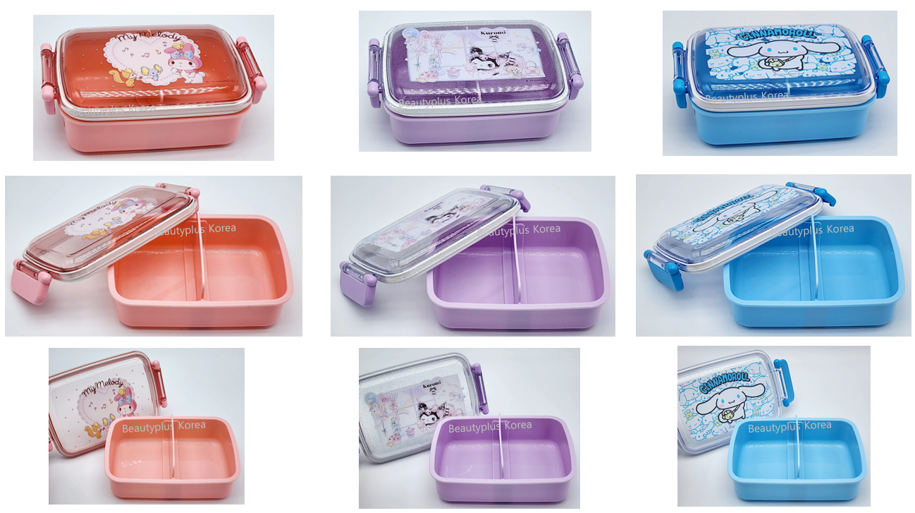 [SKATER] Dome Type Square Lunch Box Collection RBF3ANAG (Kitty / My Melody / Kuromi ...