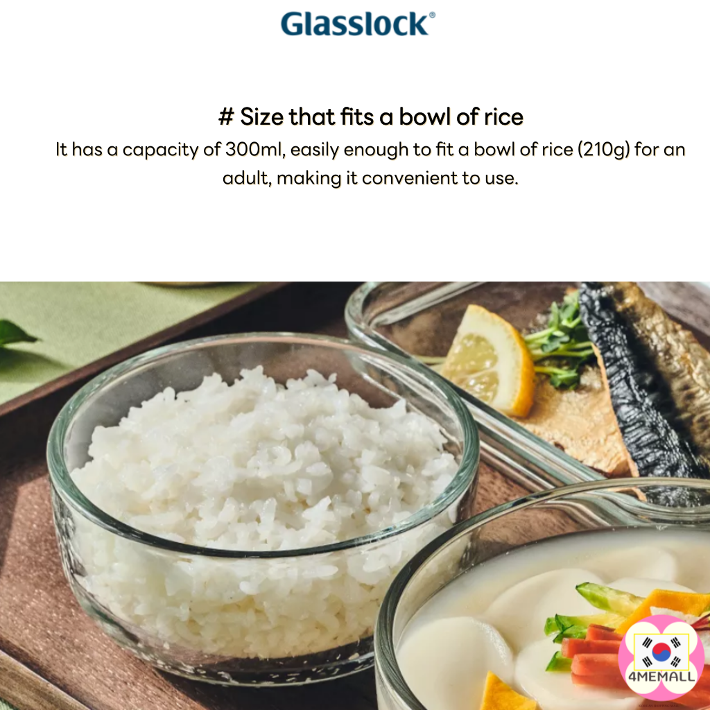 Glasslock Hansangcharim Plating Set for 2 Korean Table Setting Glass ...