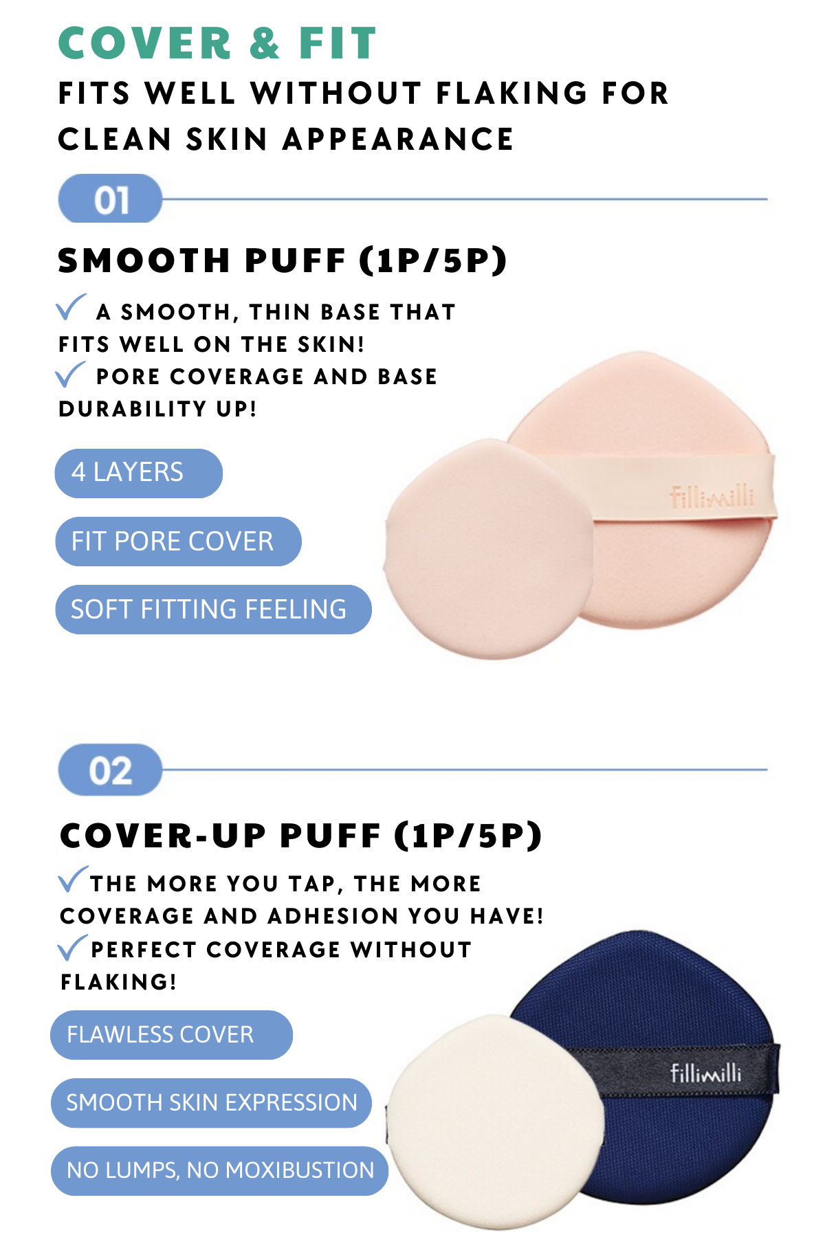 [Fillimilli] Makeup Sponges / Puffs (30Types) | Shopee Malaysia