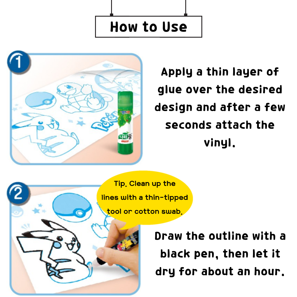 Pokémon Glass Art Kit Kids DIY Window Art Kit Pokemon Window Art Kit ...