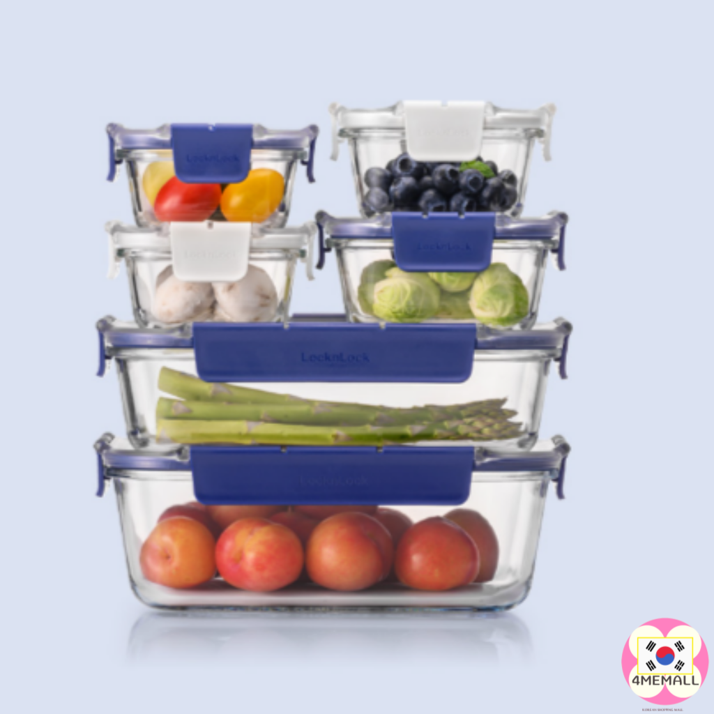 LocknLock Top Class Silicone Glass Airtight Container Food Container ...