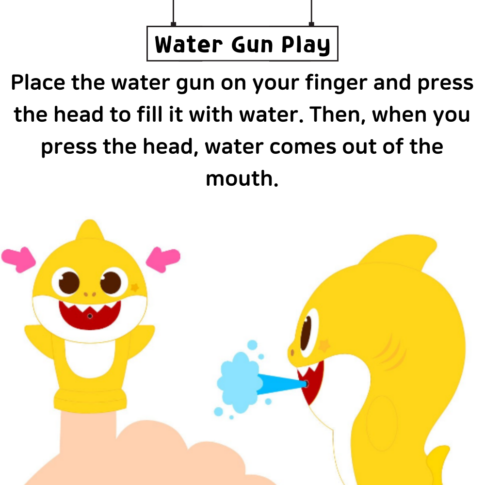 Pinkfong Baby Shark Finger Puppets Toy Hand Puppet Doll Water Play Toy ...