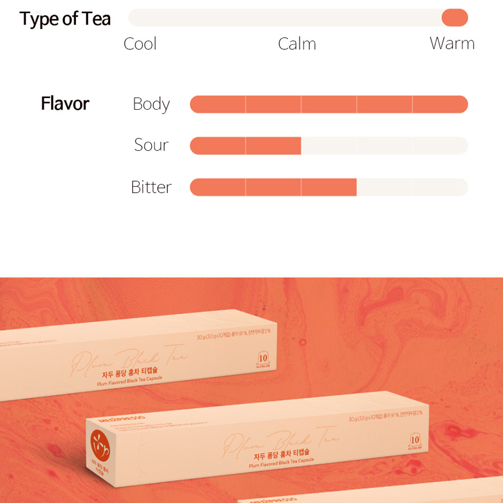 【MEDIPRESSO OFFICE 】 Plum Flavored Black Tea Capsule Bundle Pack (20 ...