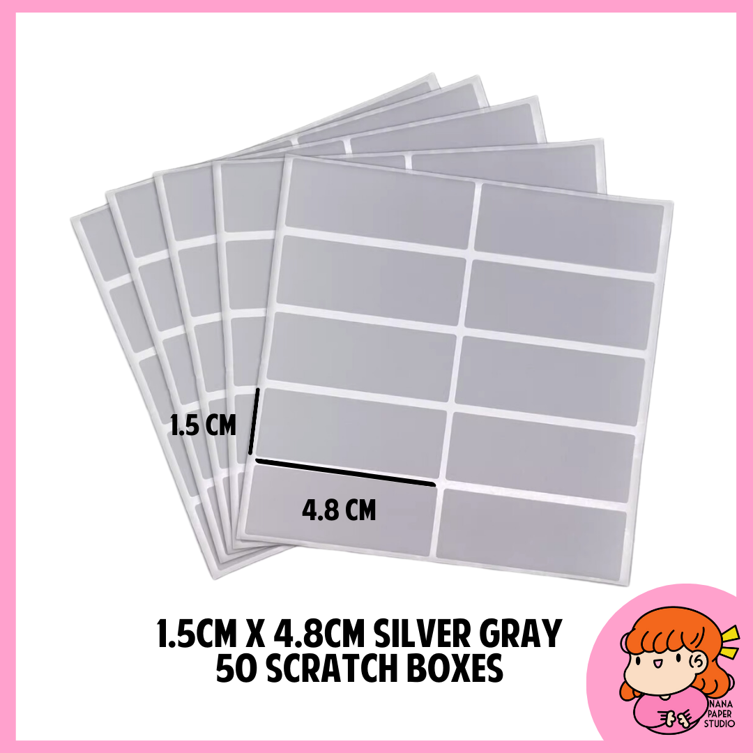 DIY Scratch Off Sticker Labels for Lucky Draw Card Greeting Card ...
