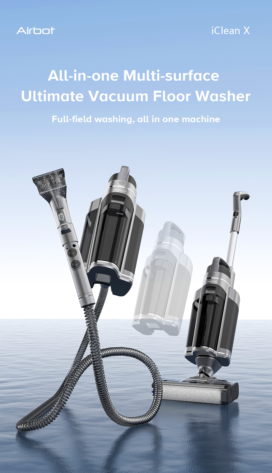 Airbot iClean Omni X Wet Dry Vacuum Cleaner Cordless Handheld Vacuum ...