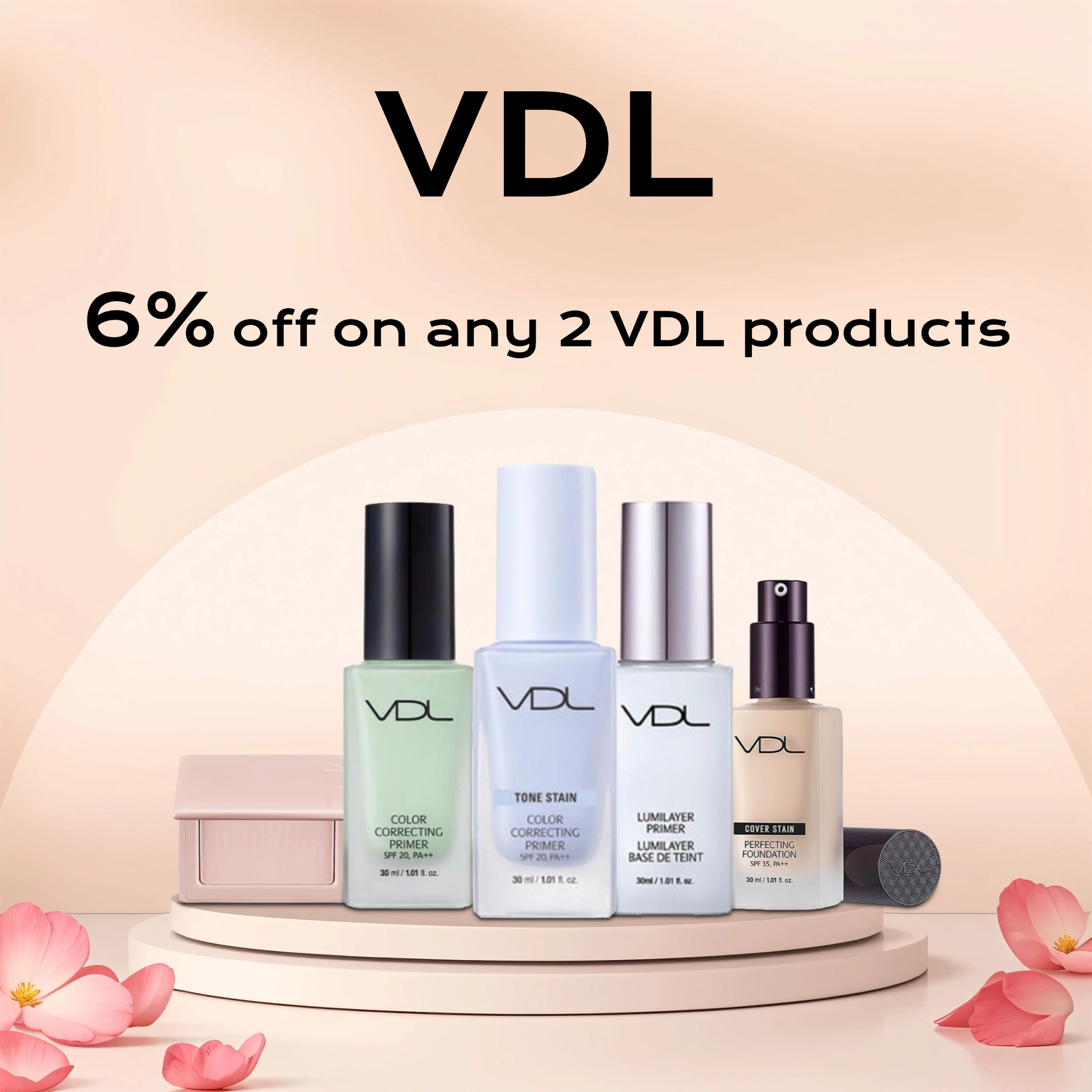 VDL Tone Stain Color Correcting Primer 30ml | Shopee Malaysia