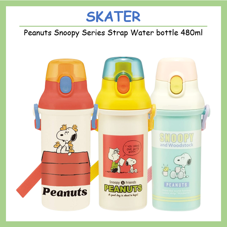 [SKATER] Peanuts Snoopy Series Strap Water bottle 480ml PSB5SANAG | Shopee Malaysia