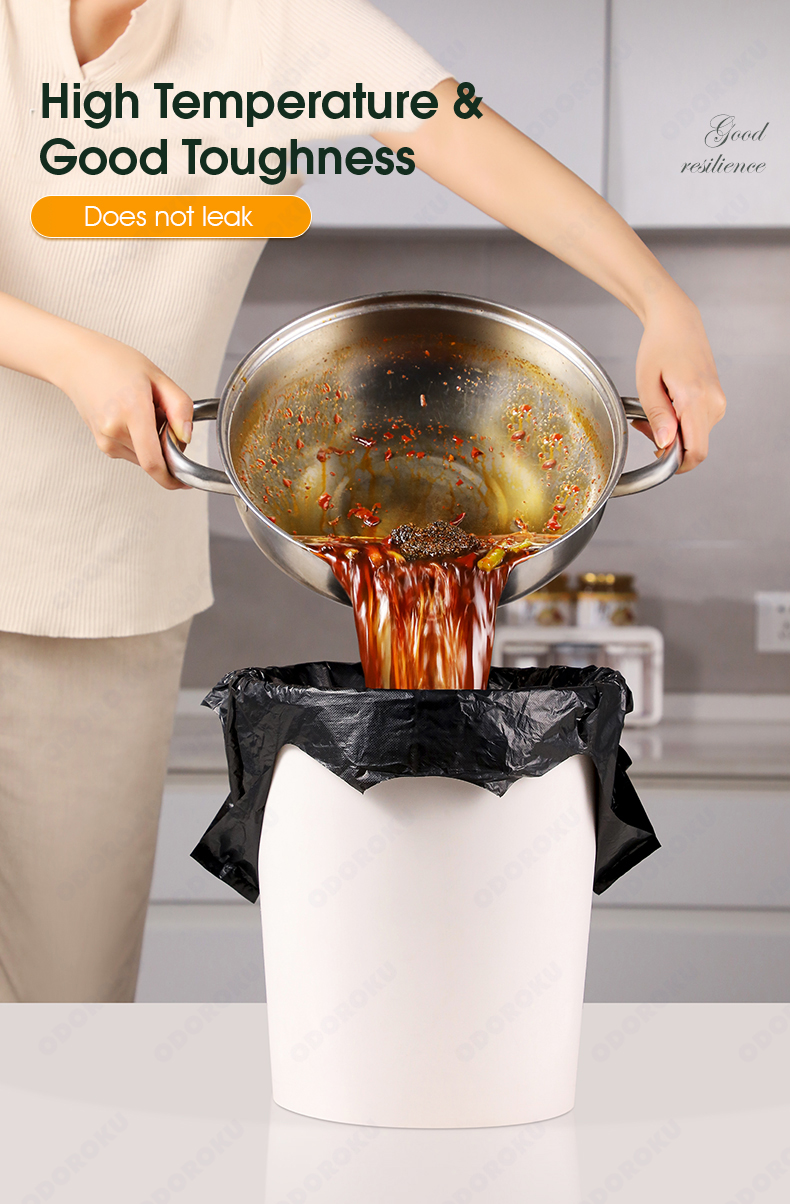 (45x50cm x 20pcs) ODOROKU Ultra Strong & Thick Trash Bag Roll with ...