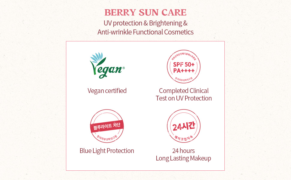[SKINFOOD Official] Berry Glowing Hybrid Sunscreen 50ml SPF 50+ PA ...