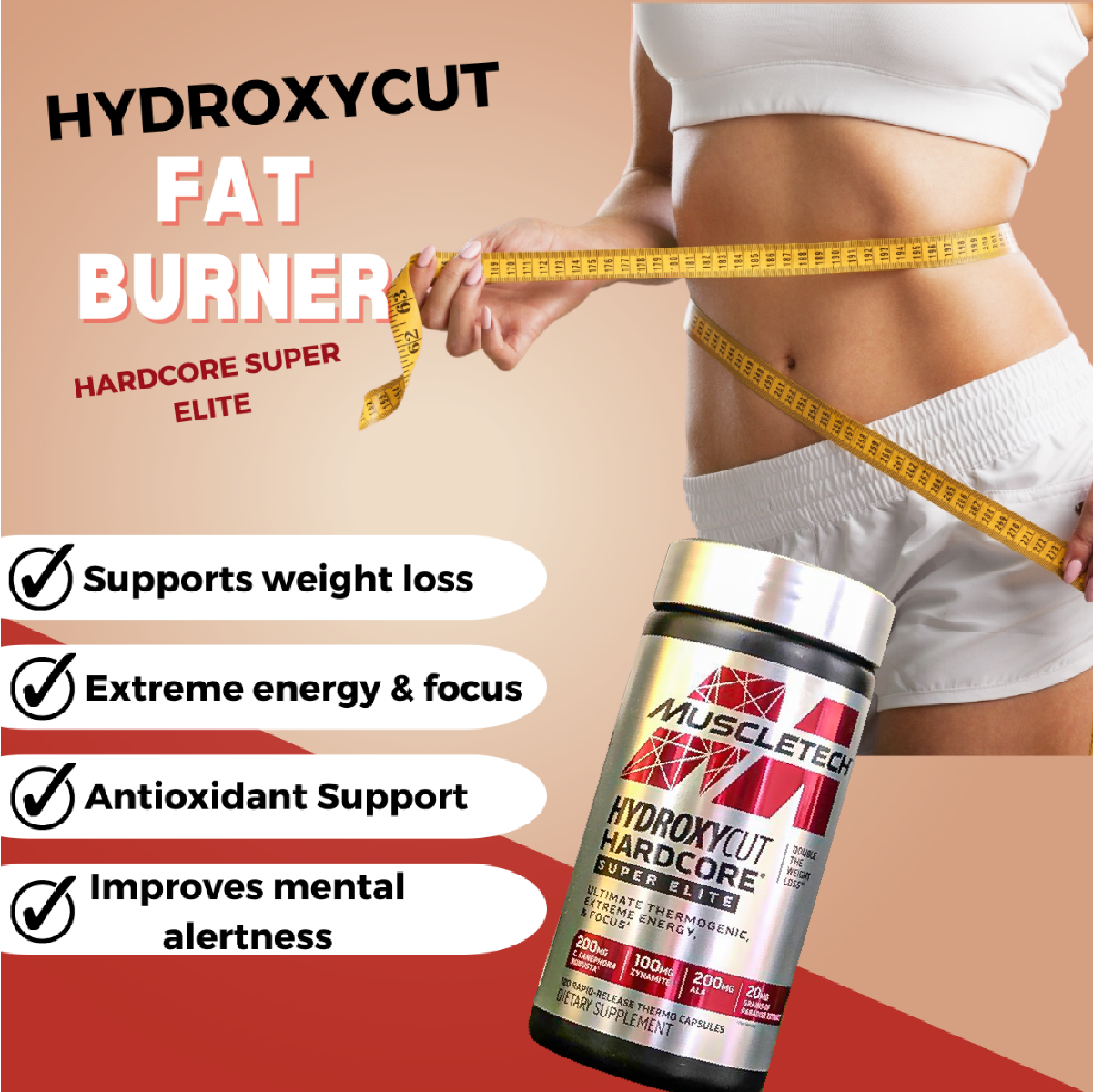 Hydroxycut Hardcore Elite, Performance Series help Fat Burner | Weight Loss | International ...