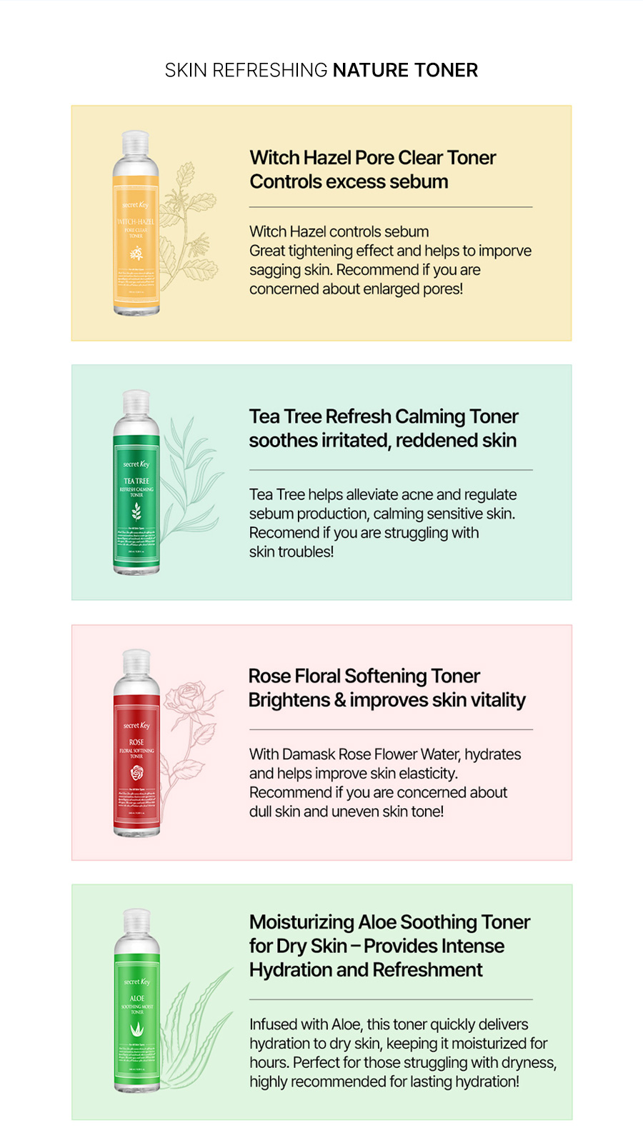 [SECRETKEY OFFICIAL] Fresh Toner Tea Tree Refresh Calming 248ml | Shopee Malaysia