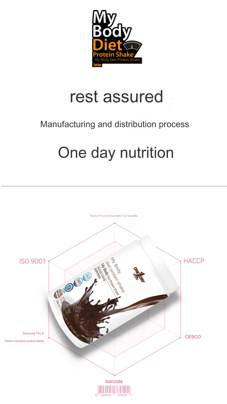 ONEDAY NUTRITON My Body Diet Shake Protein Supplement 20 types of ...