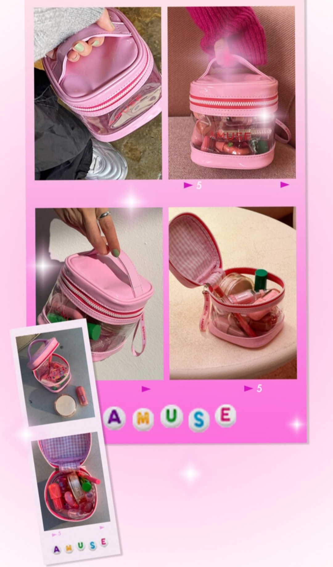 AMUSE Pink Vibe My AMUSE Pouch | Shopee Malaysia