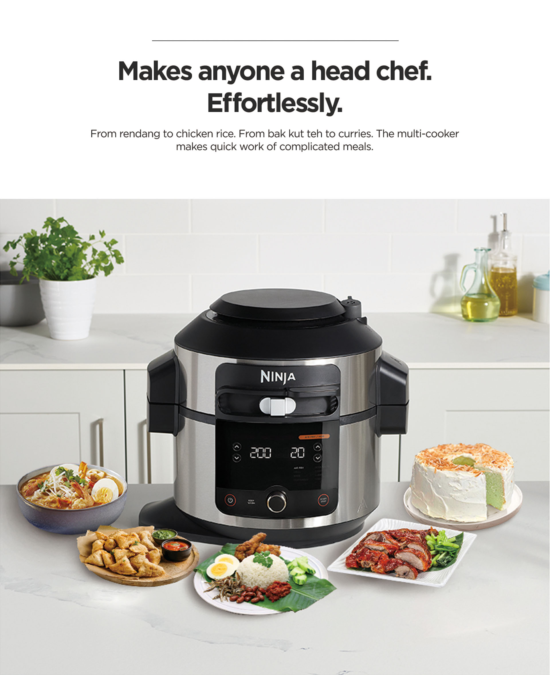 Ninja Foodi 11 in 1 SmartLid Multi cooker in one pot with 6L Capacity ...