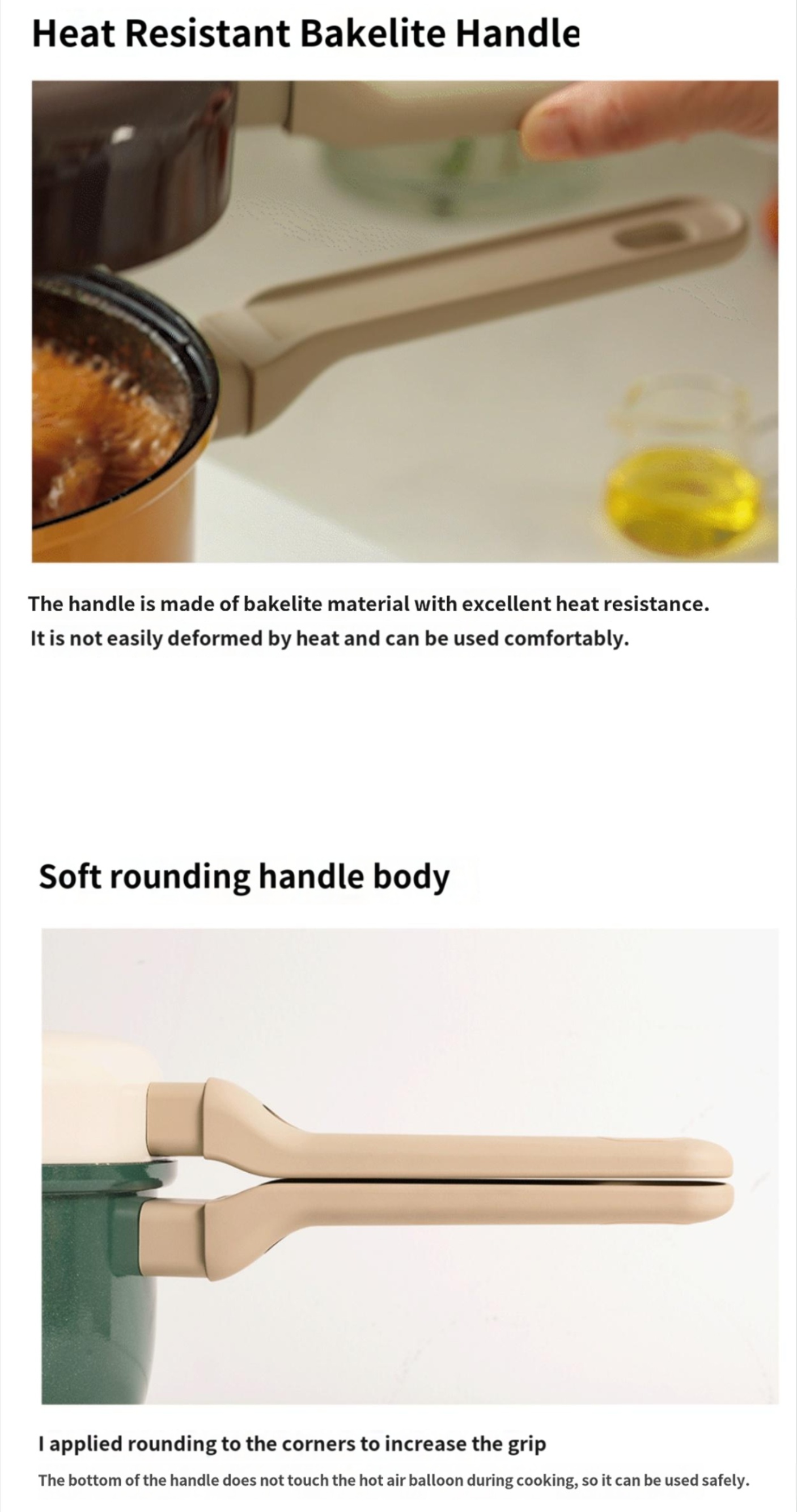 [DR.Hows] Acorn Cookware Pot Frying pan lid 2P combo | Shopee Malaysia