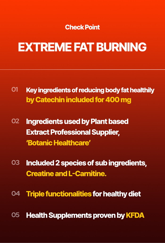 [Extreme] FAT BURNING for Body Fat Cutting, Catechin (Green Tea Extract ...