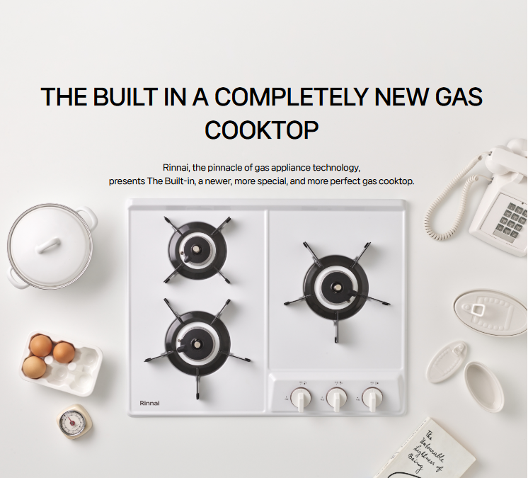 Rinnai Korea New Built-In Gas Cooktop 3 Burner Stove (Batt Operated ...