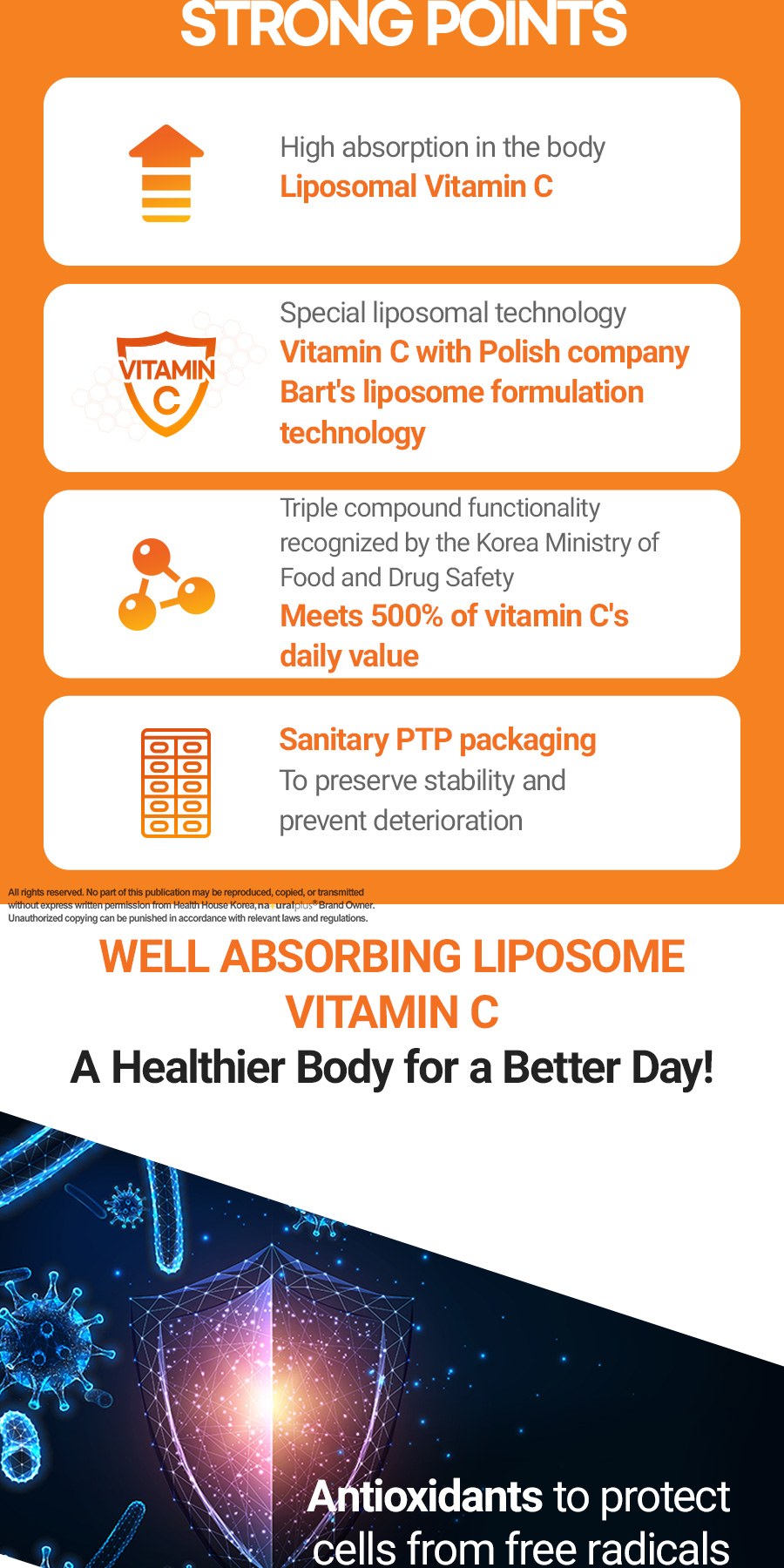NATURALPLUS Korea High-Absorption Liposome Vitamin C, Liposomal Vitamin C for Powerful and ...