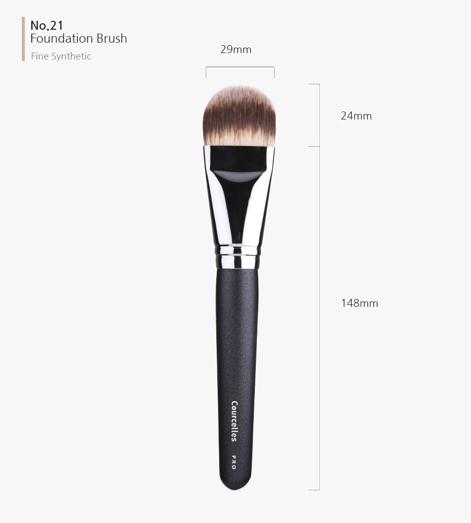 Korean Makeup (courcelles) Foundation Brush No.21 + Makeup Sponge | Shopee Malaysia
