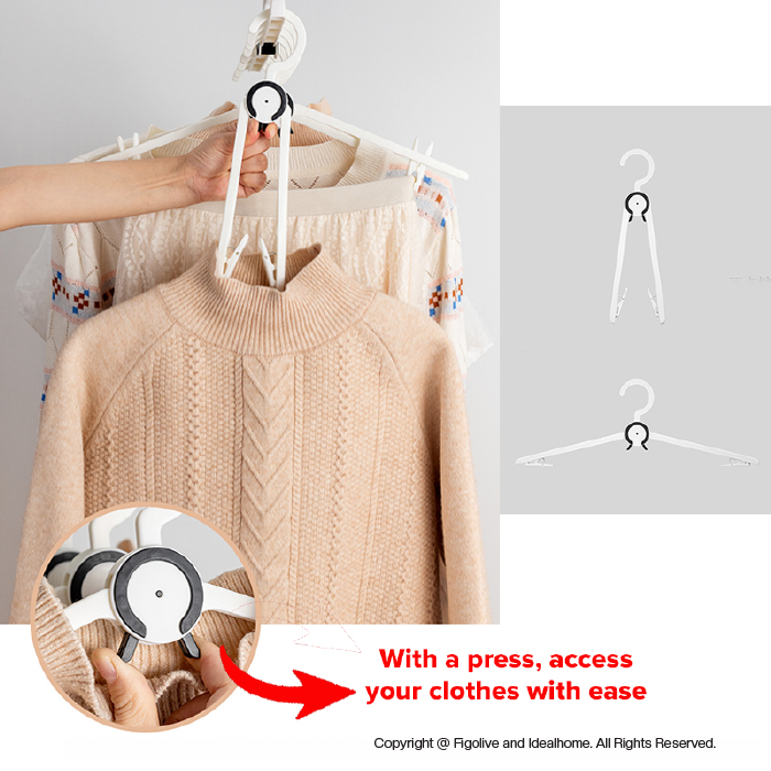Clearance Multipurpose Foldable Adjustable Portable Hanger for Home and ...