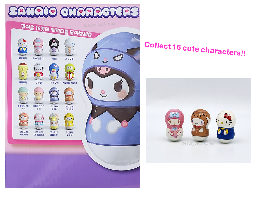 [SANRIO] Flipperz Sanrio 16 Characters Random Roly Poly Capsule Toy 1P/2P | Shopee Malaysia