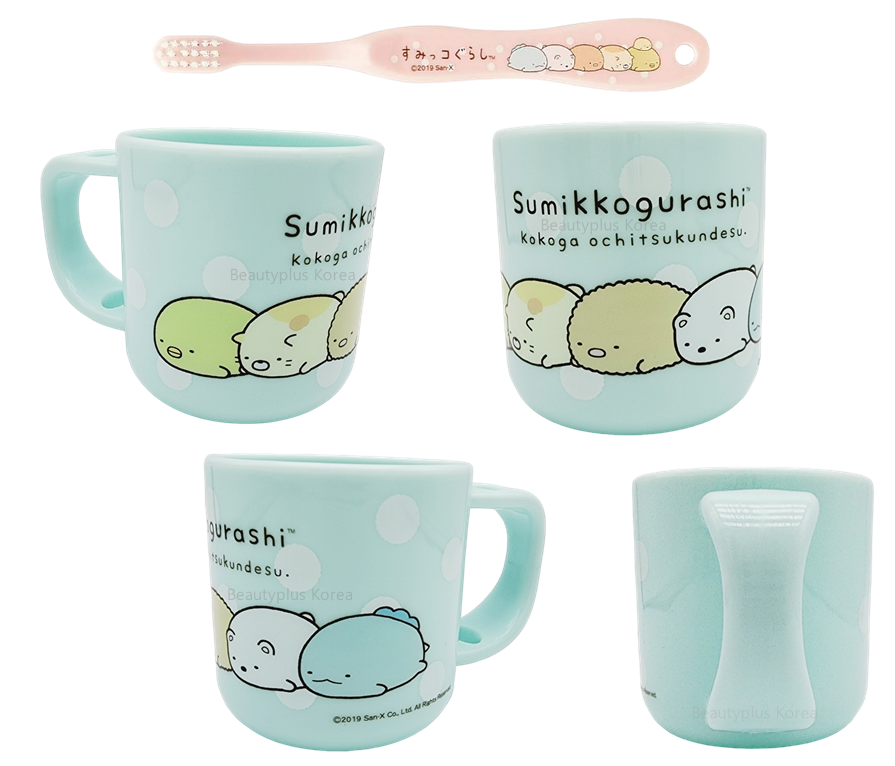 [SKATER] Cup toothbrush set with Stand KTB5 (KITTY / Sumikkogurashi) | Shopee Malaysia