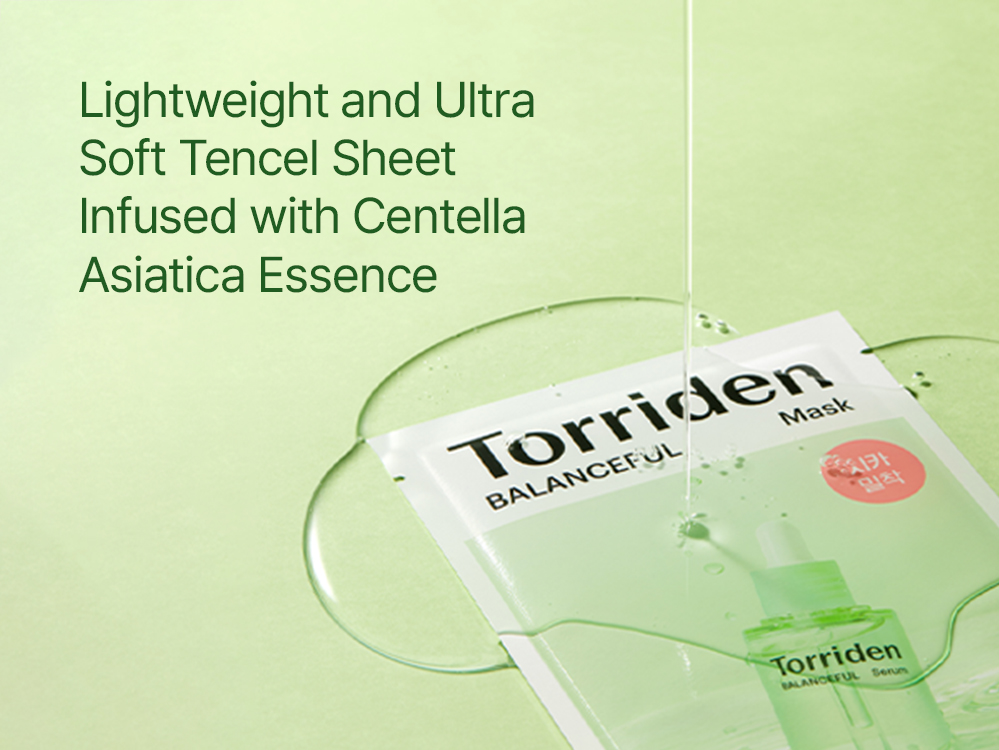 [Torriden Official] BALANCEFUL Cica Sheet Mask for skin Soothing and Calming for acne prone skin ...