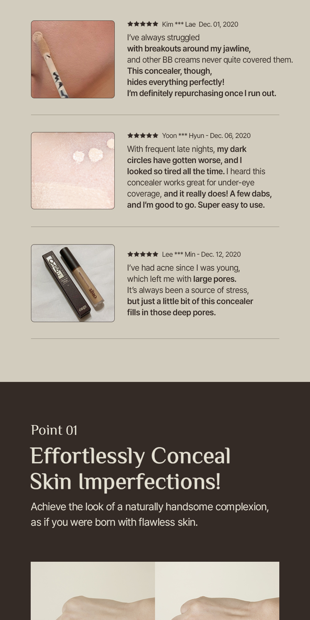 [OBgE Official] Scene Stealer Concealer 5g (Light, Medium) | Perfect Coverage | Oil-Blotting ...