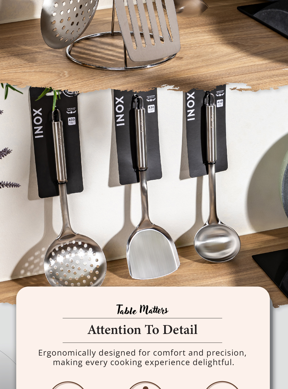 Table Matters - INOX Stainless Steel Lifter Utensils [Lifter | Kitchen ...