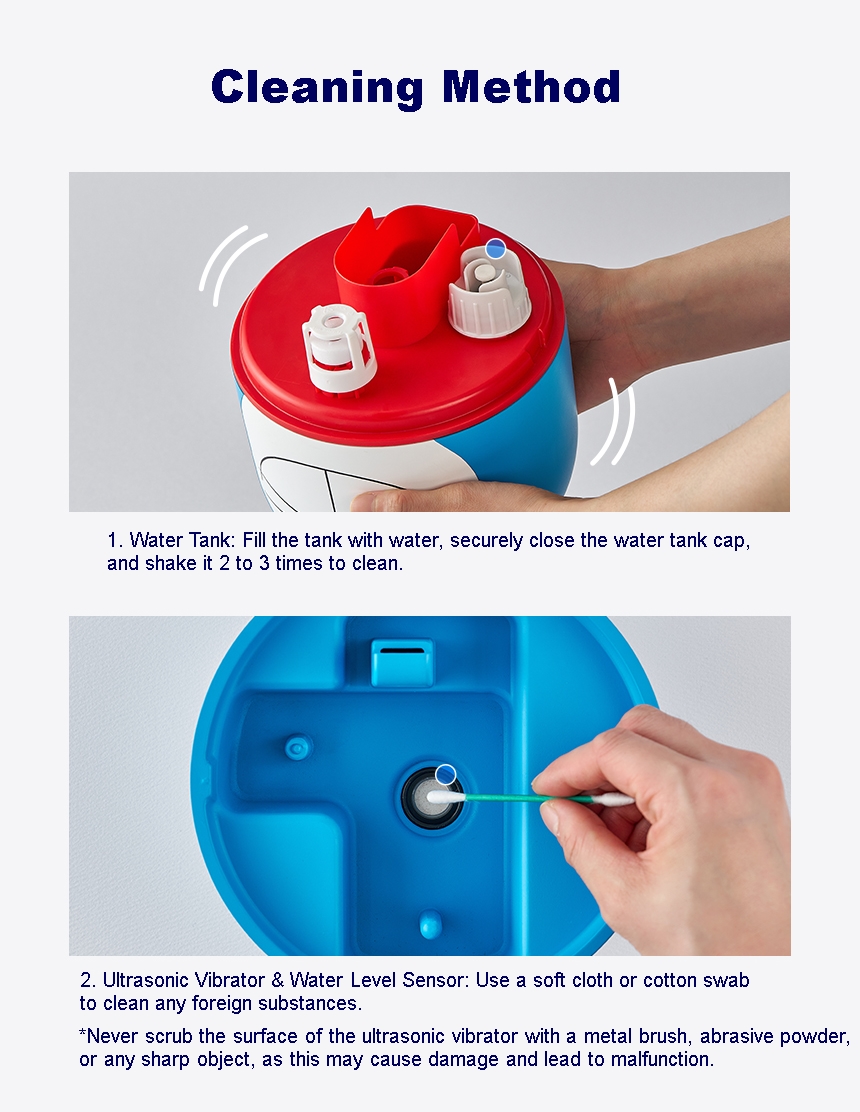 LocknLock DORAEMON Speaking Ultrasonic Humidifier 1.5L Cute Efficient ...