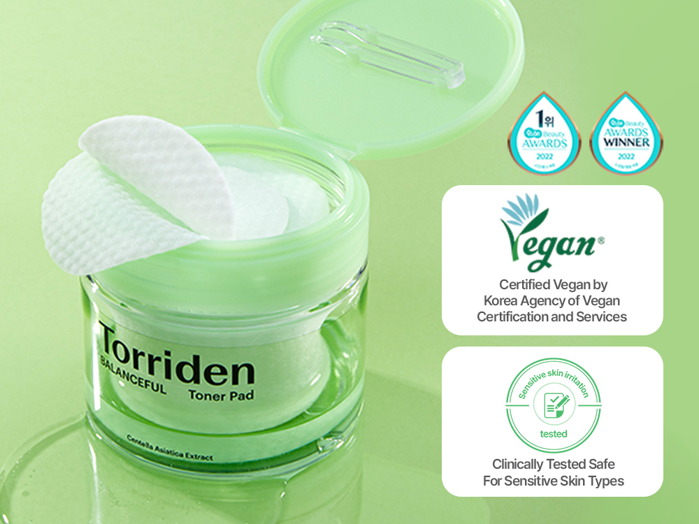 [Torriden Official] BALANCEFUL Cica Daily Toner Pad for Sensitive Skin ...