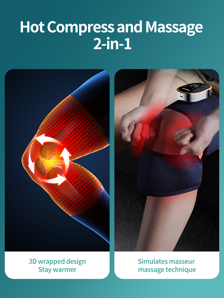 Philips Knee Massager Joint Heating Vibration NTC Temperature Control ...
