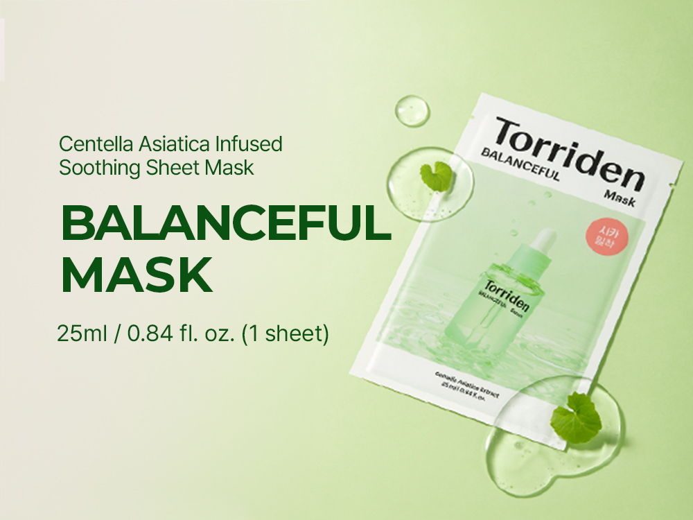 [Torriden Official] BALANCEFUL Cica Sheet Mask for skin Soothing and Calming for acne prone skin ...
