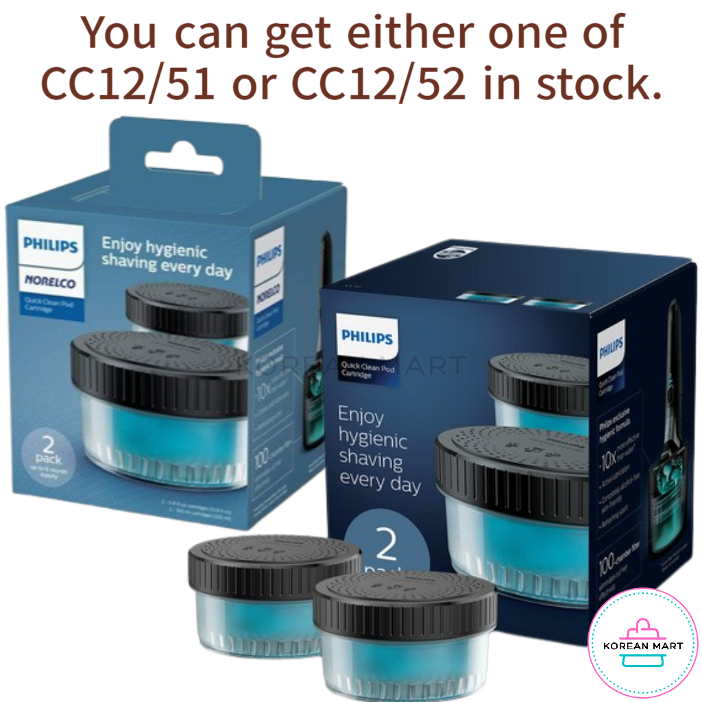 Philips Quick Clean Pod Cartridges for Electric Shavers CC12/51 ...