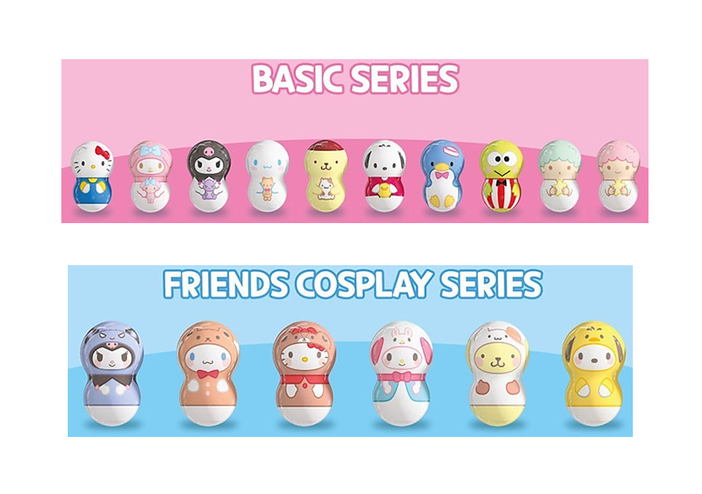 [SANRIO] Flipperz Sanrio 16 Characters Random Roly Poly Capsule Toy 1P ...