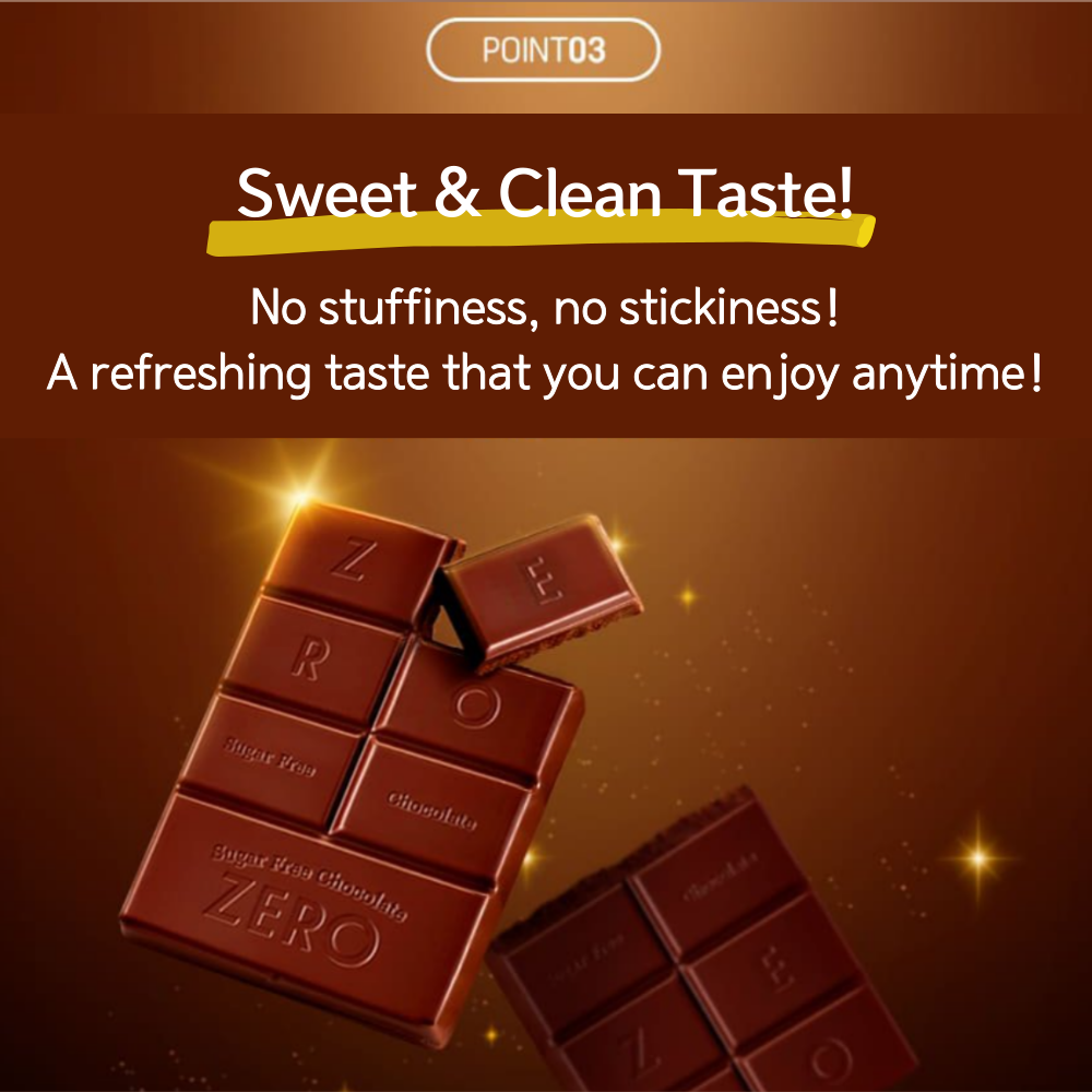 Lotte Sugar Zero Mild Chocolate Korean Sugar Free Chocolate Zero ...