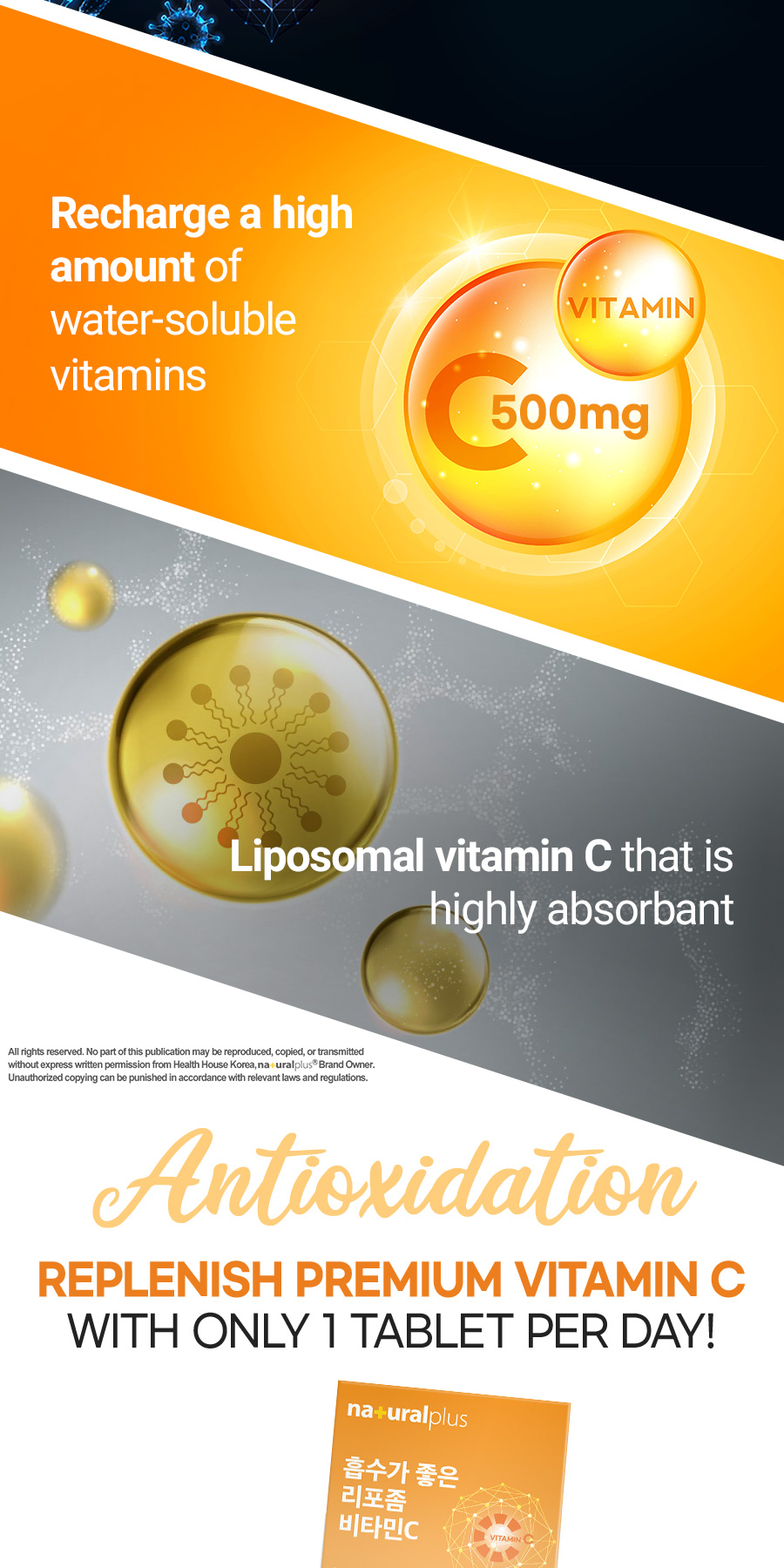 NATURALPLUS Korea High-Absorption Liposome Vitamin C, Liposomal Vitamin ...