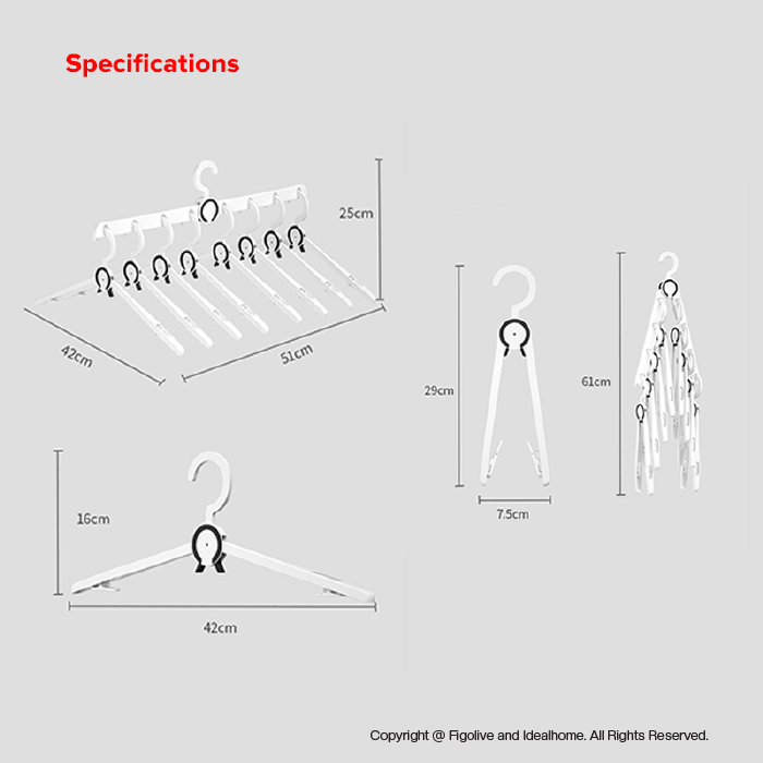Clearance Multipurpose Foldable Adjustable Portable Hanger for Home and ...
